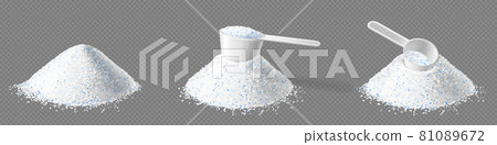 Detergent washing powder pile and measuring scoop - Stock Illustration ...