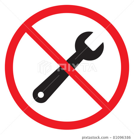 No repair tool on white background. No repair... - Stock Illustration ...
