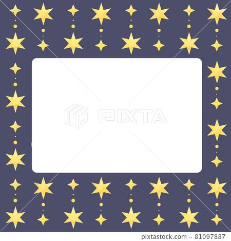 Watercolor style night sky and star frame - Stock Illustration ...