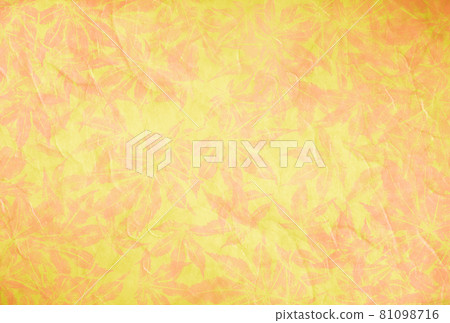 Collage of Unryu Japanese paper and maple /... - Stock Illustration ...