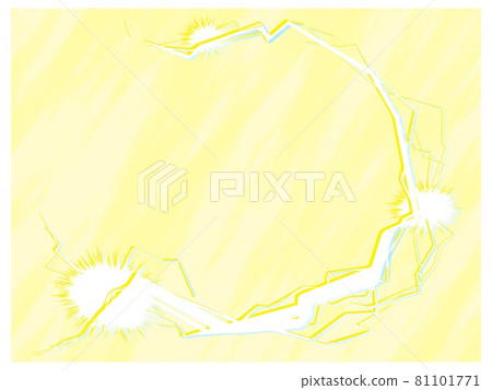 Thunder circle frame (thunder background) - Stock Illustration ...