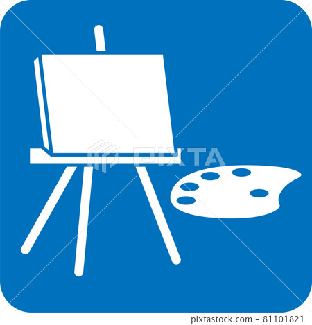 Pictogram of painting - Stock Illustration [81101821] - PIXTA