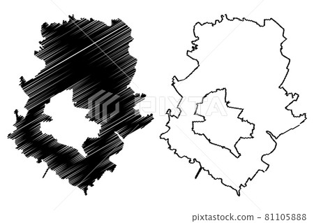 Ilfov County (Administrative divisions of... - Stock Illustration ...