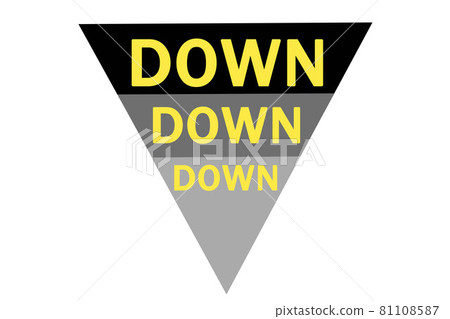 down - Stock Illustration [81108587] - PIXTA