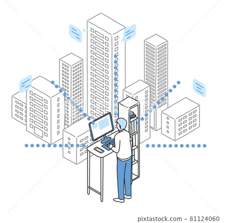 Telework image - Stock Illustration [81124060] - PIXTA
