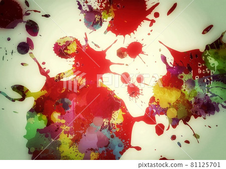 Colorfully painted background - Stock Illustration [81125701] - PIXTA