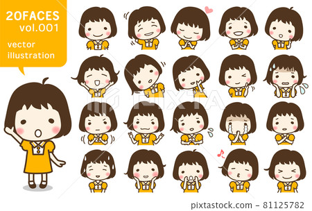 20 Faces vol.001 - Stock Illustration [81125782] - PIXTA