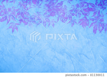 Unryu Japanese paper with maple collaged on top... - Stock Illustration ...