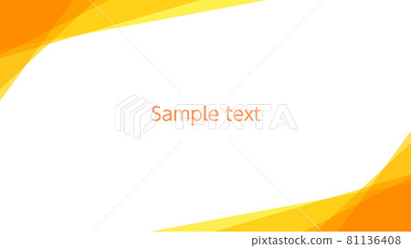 Orange linear geometric background frame - Stock Illustration [81136408 ...