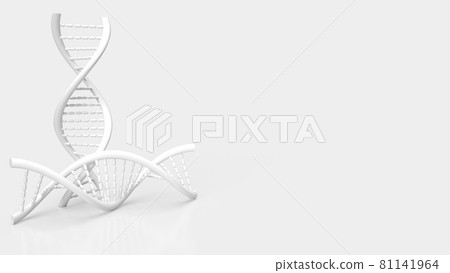 white dna on white background for science or... - Stock Illustration ...