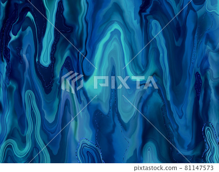 Blue marble texture. Liquid shiny blue stone... - Stock Illustration ...