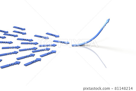 Many arrows gathering together represent the... - Stock Illustration ...