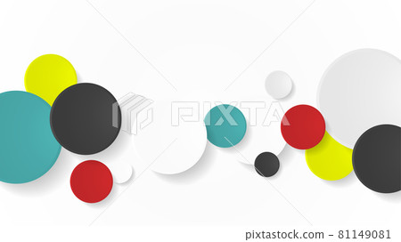 Colorful geometric dot circle elements - Stock Illustration [81149081 ...