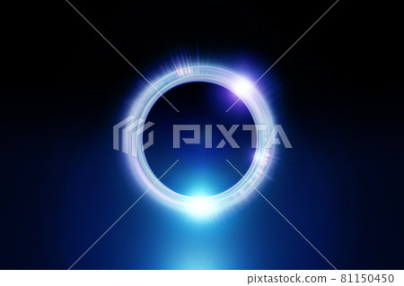 Abstract background of circle particles on... - Stock Illustration ...
