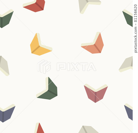Colorful books vector seamless pattern - Stock Illustration [81156620 ...