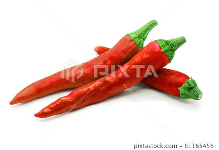 Chili Red Pepper Hawk's Claw Illustration Real Set - Stock Illustration ...