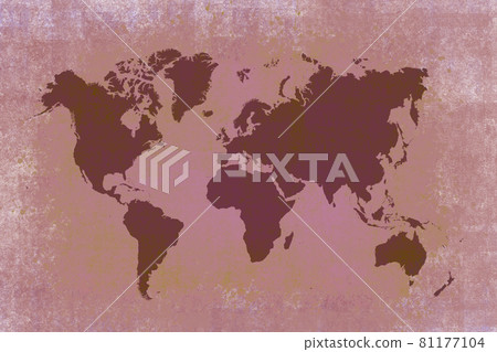 old brown map of the world ,vintage background - Stock Illustration ...