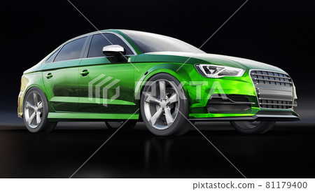 Super fast sports car color on a white... - Stock Illustration ...