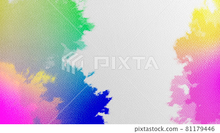 Bright rainbow gradient watercolor stain on... - Stock Illustration ...