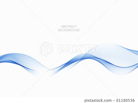 Blue stream transparent wave smoke Abstract... - Stock Illustration ...