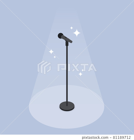 Performance Microphone Isometric Illustration - Stock Illustration ...
