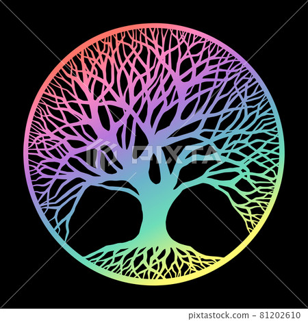 Outline Tree Of Life - Stock Illustration [81202610] - PIXTA