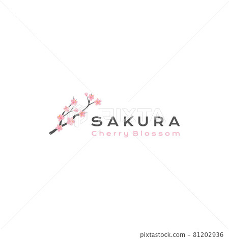 Sakura logo vector illustration, Japanese...-插圖素材 [81202936] - PIXTA圖庫
