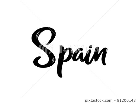 Spain handwritten calligraphy. - Stock Illustration [81206148] - PIXTA