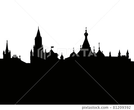 Red Square, Moscow. Vector drawing - Stock Illustration [81209392] - PIXTA
