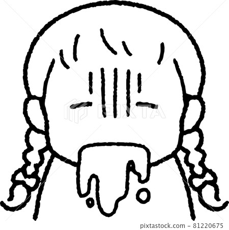 Illustration of a girl vomiting - Stock Illustration [81220675] - PIXTA