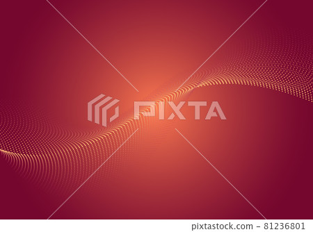 Abstract dynamic wave dots array particles... - Stock Illustration [81236801] - PIXTA