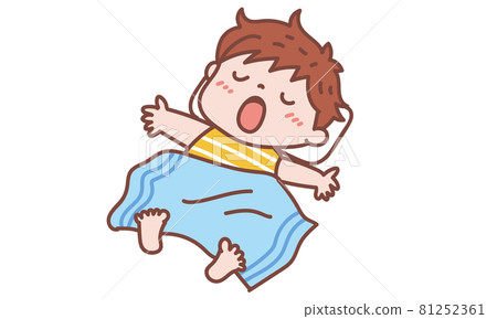 Child taking a nap - Stock Illustration [81252361] - PIXTA