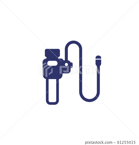 endoscope for colonoscopy, endoscopy icon - Stock Illustration ...