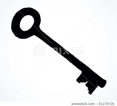 Key. Vector drawing icon sign - Stock Illustration [81270726] - PIXTA