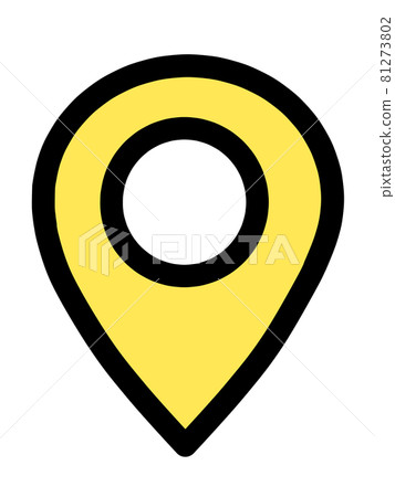 Illustration material of position mark on the map - Stock Illustration ...