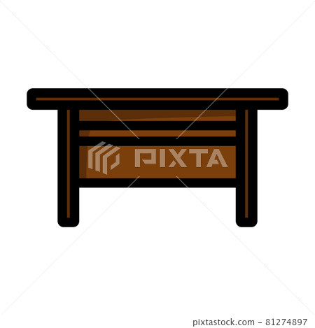 Boss Office Table Icon - Stock Illustration [81274897] - PIXTA