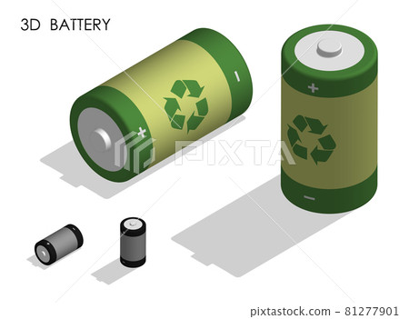 Isometric battery for portable devices. Energy... - Stock Illustration ...