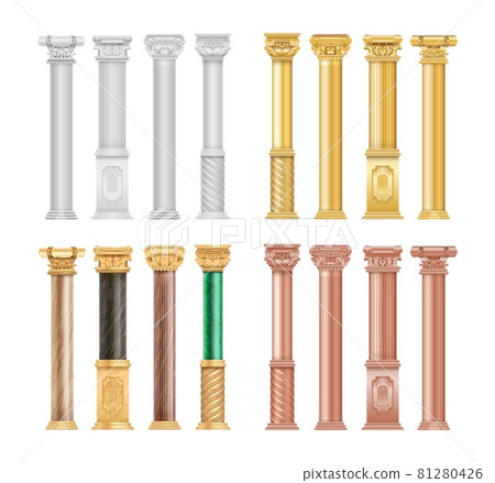Gold Column Vector