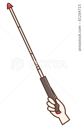 Hand holding a pointer - Stock Illustration [81284715] - PIXTA