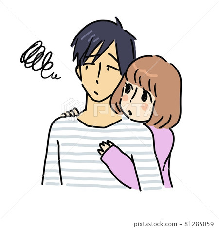 Hugging From Behind Drawing Continuous Line Drawing Of Couple Standing