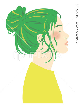 Female Yebe Spring Profile - Stock Illustration [81285382] - PIXTA