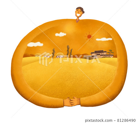 very small, minute, smile - Stock Illustration [81286490] - PIXTA