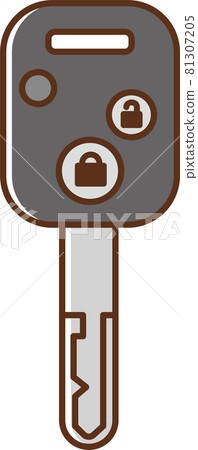 Illustration of a keyless entry with a key - Stock Illustration ...