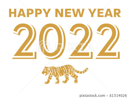 2022 Tiger Year New Year's card... - Stock Illustration [81314026] - PIXTA