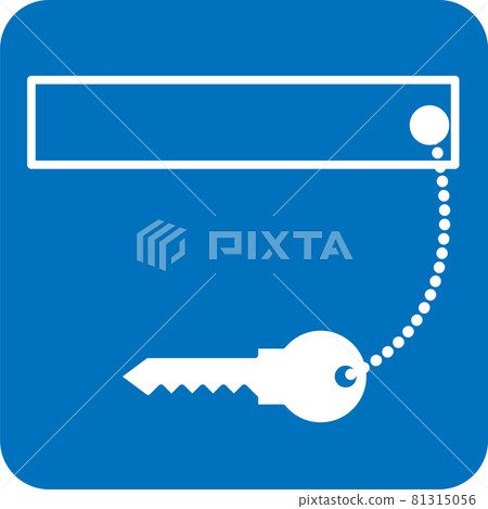 Room key pictogram - Stock Illustration [81315056] - PIXTA