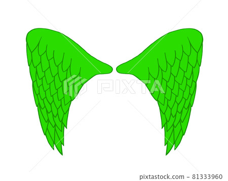 Green wing - Stock Illustration [81333960] - PIXTA