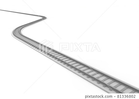 A long railroad track. A simple railroad track.... - Stock Illustration ...