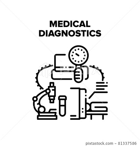 Medical Diagnostics Vector Concept Illustration - Stock Illustration ...
