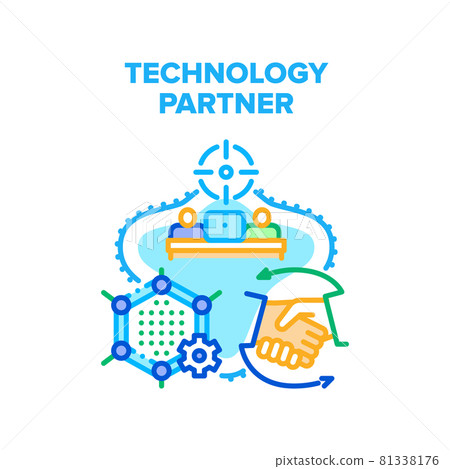 Technology Partner Vector Concept Illustration - Stock Illustration ...