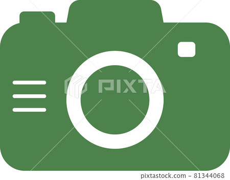 Camera cute green icon illustration - Stock Illustration [81344068] - PIXTA